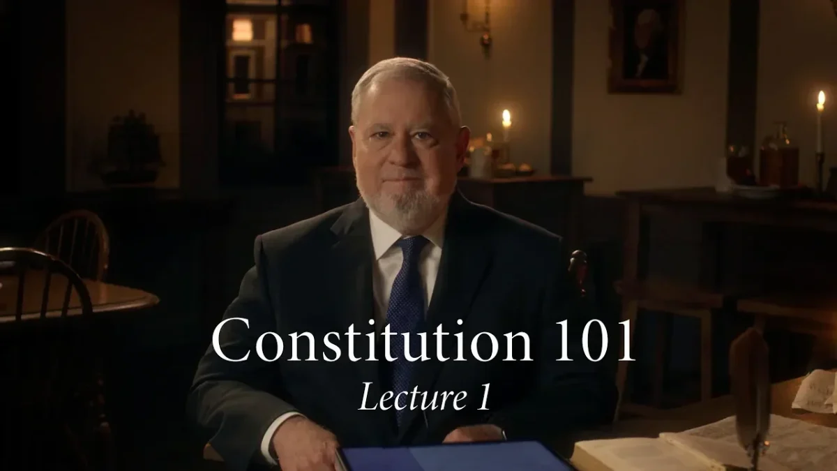 Transcript of Constitution 101 (Lecture 1) with Larry P. Arnn – The ...